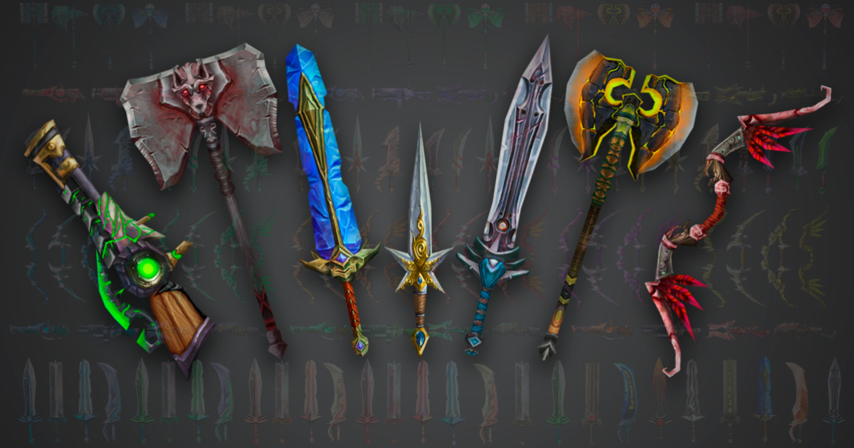 Fantasy Stylized Weapons Pack | 3D Weapons | Unity Asset Store