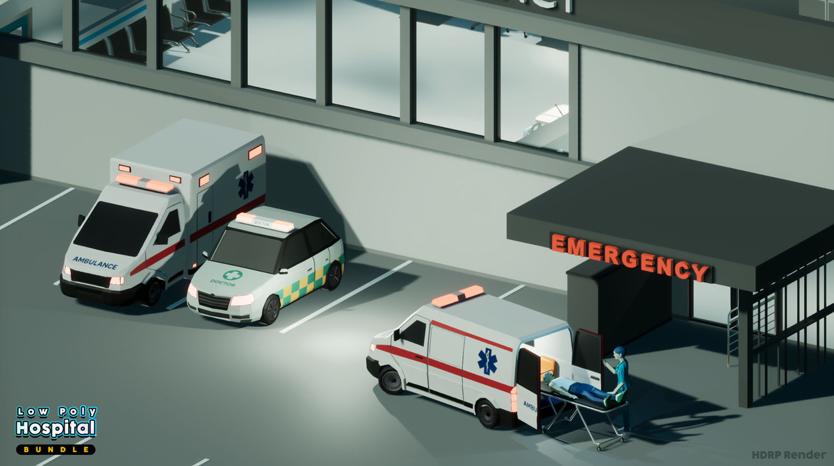 Ultimate Low Poly Hospital Bundle
