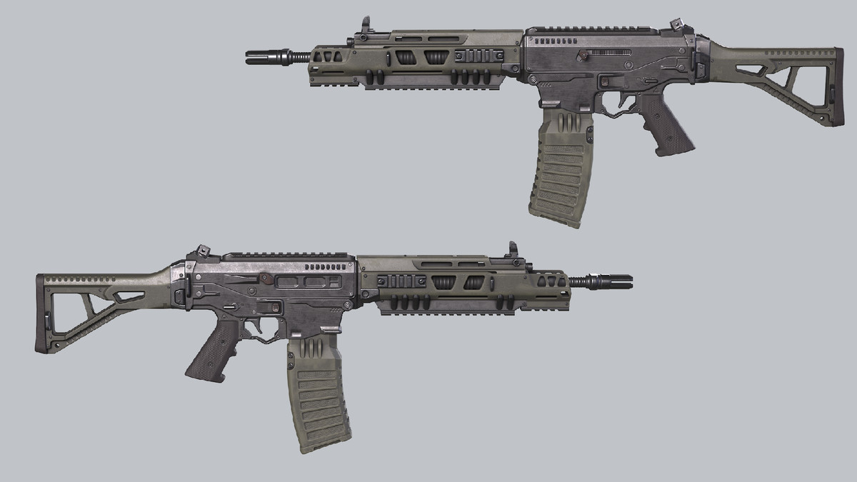 Heat 772 Assault Rifle With Hands