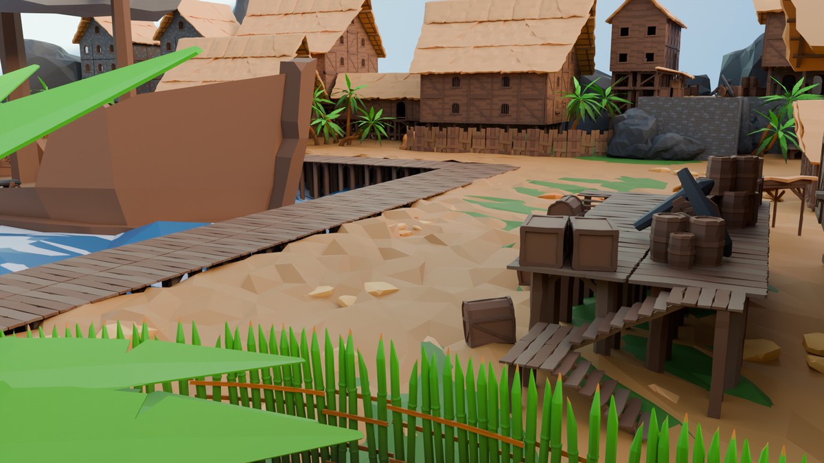 Low Poly Modular Environment pack - PA