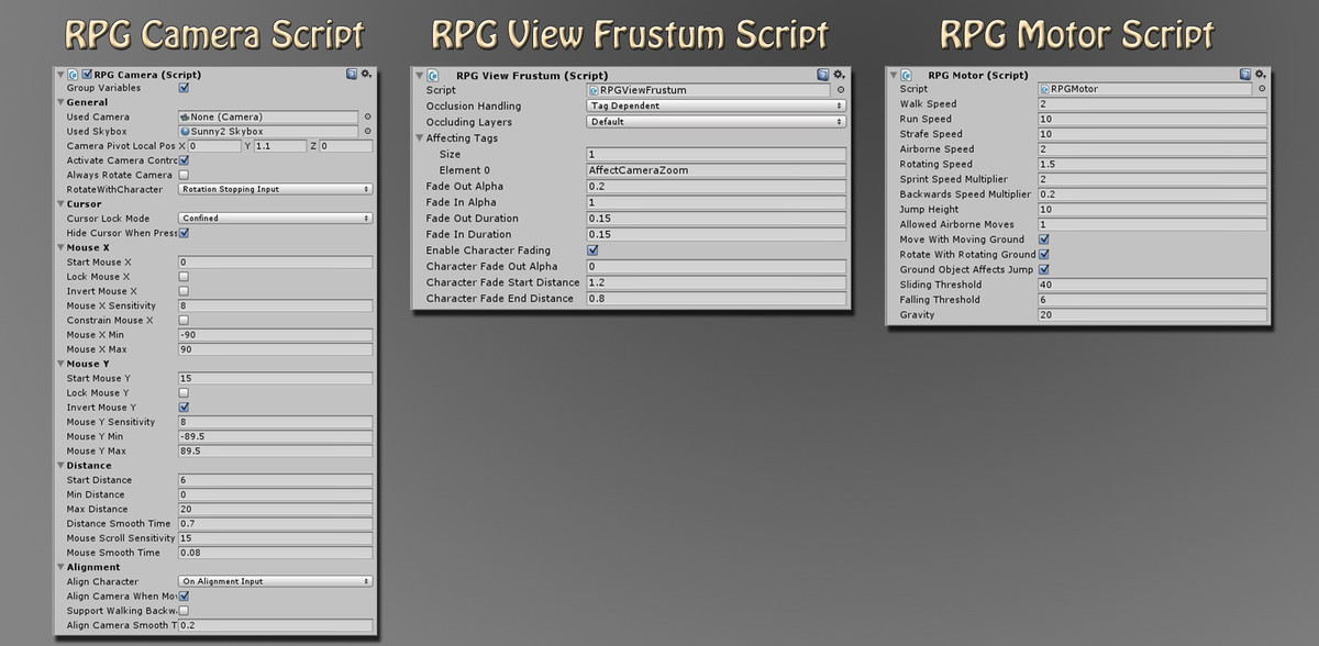 MMO RPG Camera & Controller