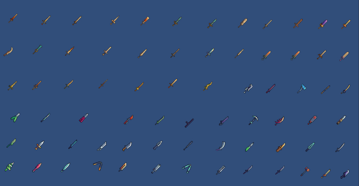 2D Weapon Items