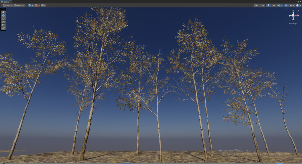 Small Poplar Trees
