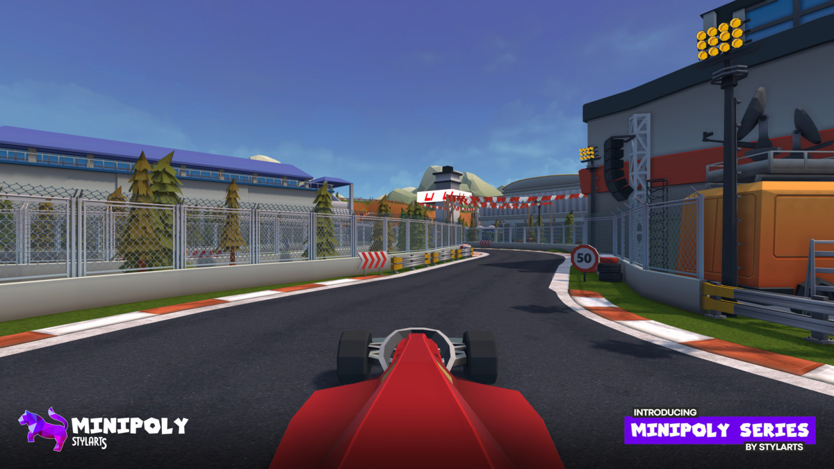 Minipoly Series - Race Track ( Stylized Lowpoly Environment )
