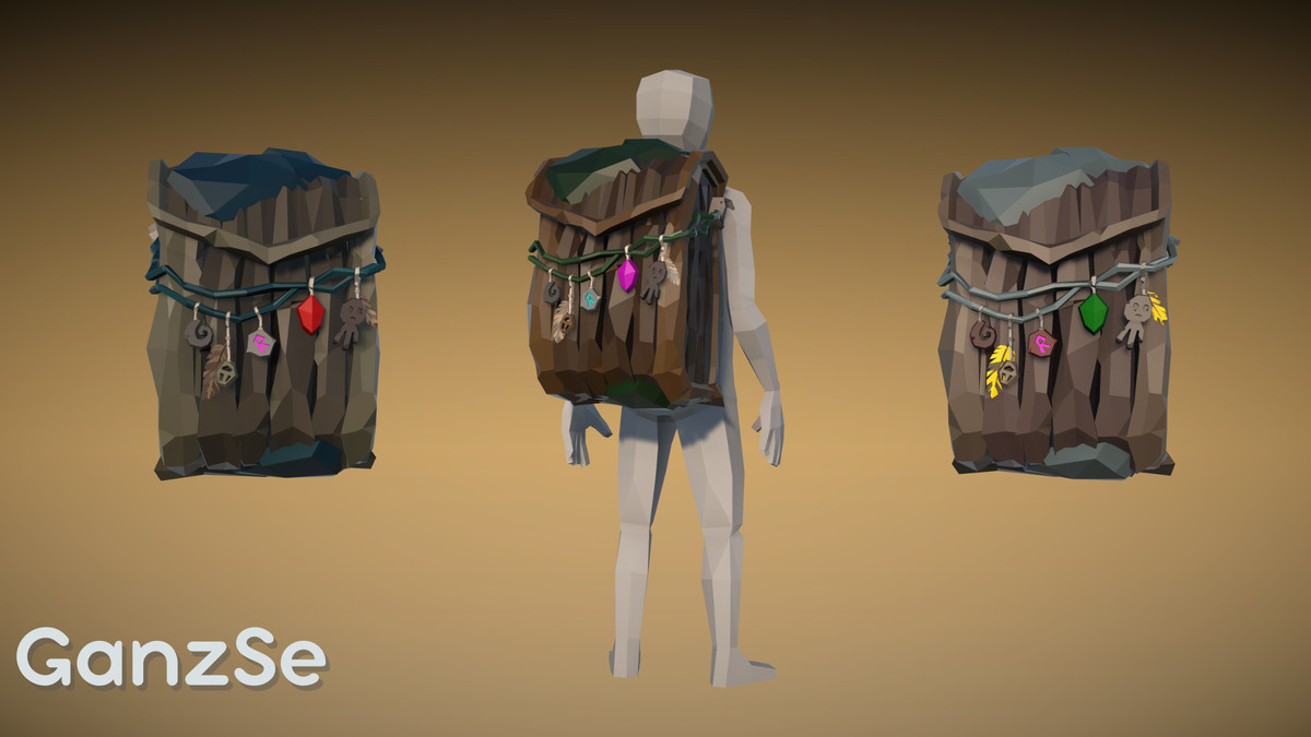 GanzSe Backpacks - Fantasy Low Poly Pack