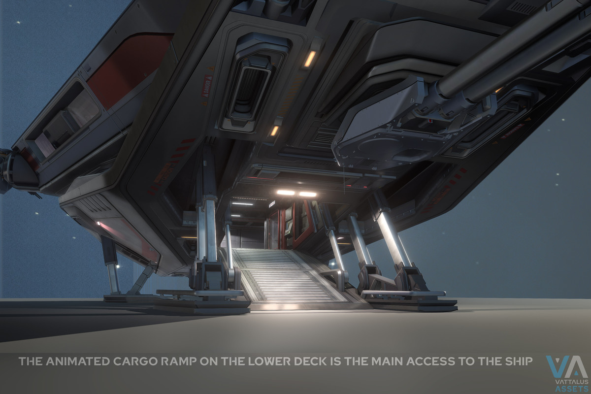 Spaceship with Full Interior: Minerva Corvette