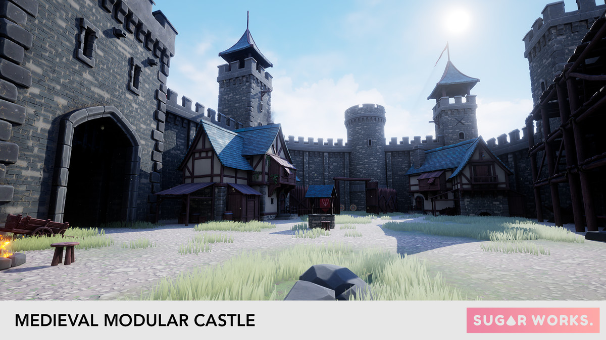 Modular Medieval Castle - Stylized Fantasy