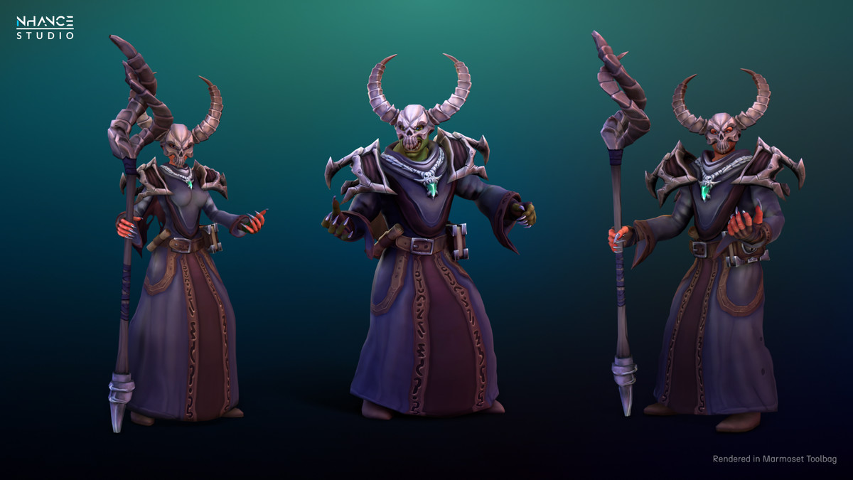 Stylized Fantasy Necromancer Outfit