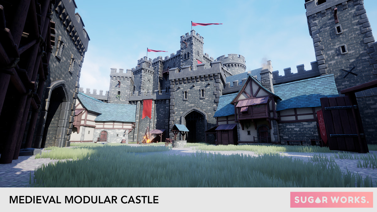 Modular Medieval Castle - Stylized Fantasy