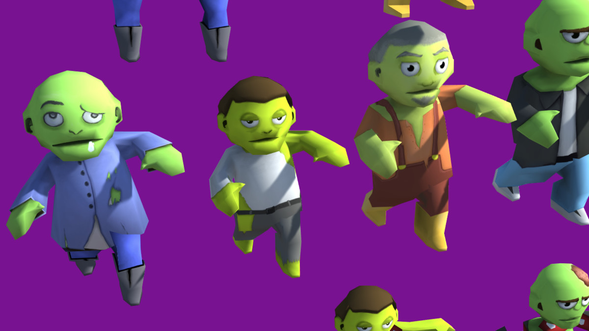 Zombies Cartoon Characters Pack