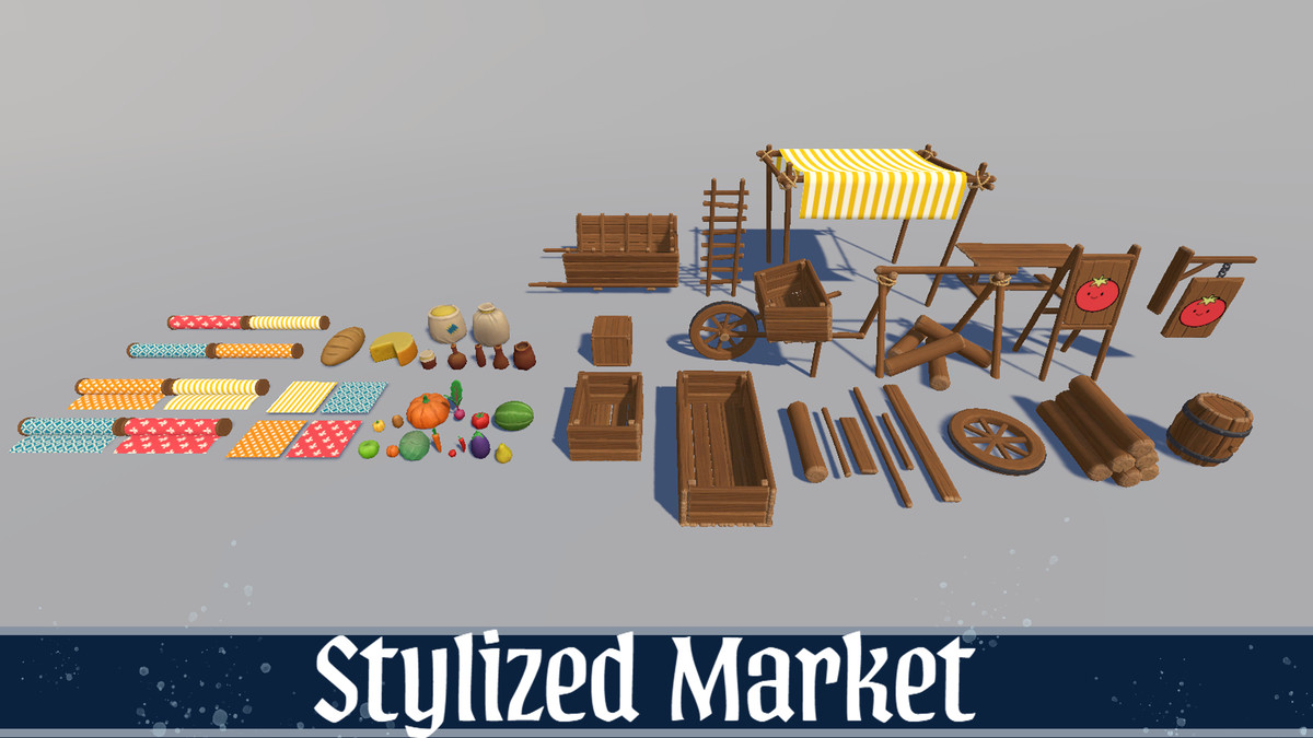 Stylized Ultimate Market Props Pack