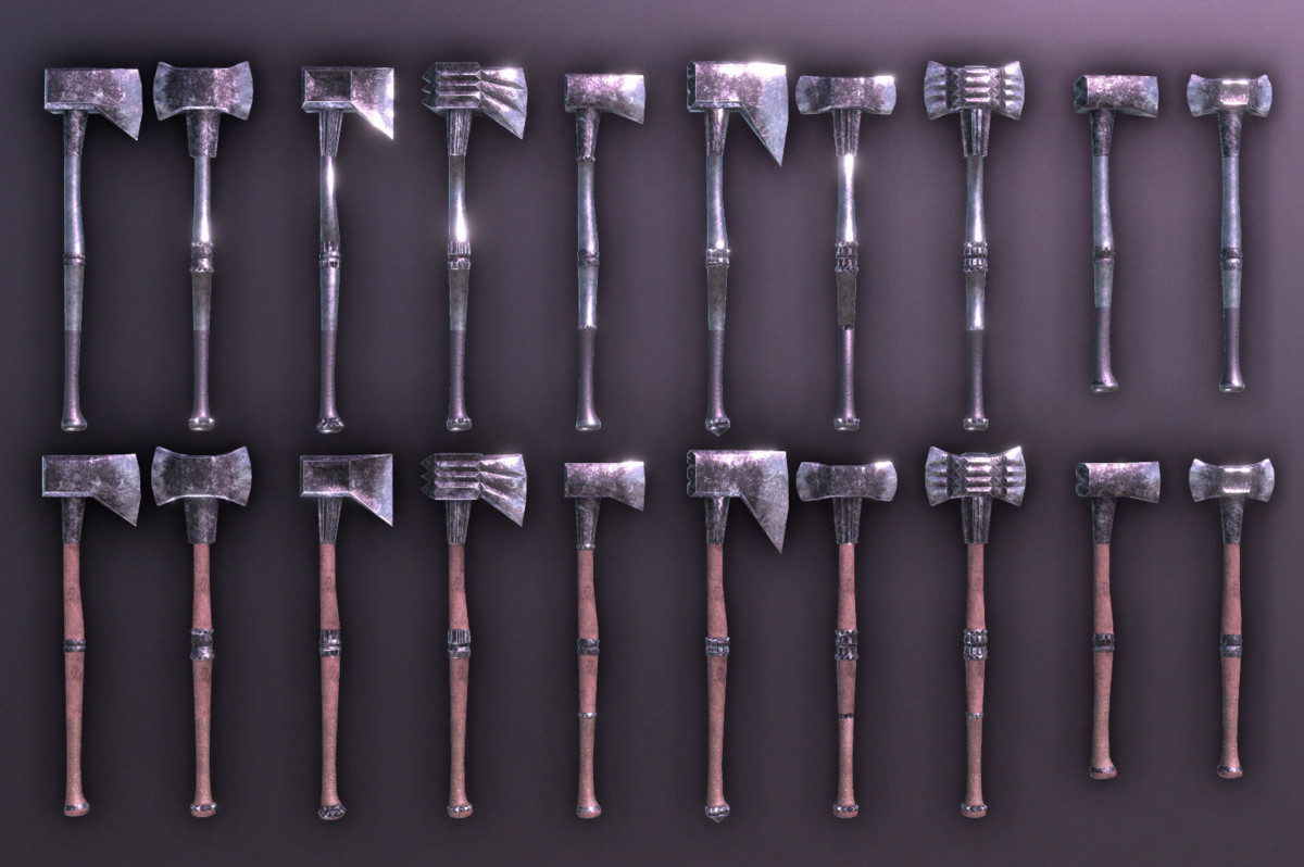 Modular Melee | Procedural Low Poly Swords/Shields/Maces/Bats/Hammers ...
