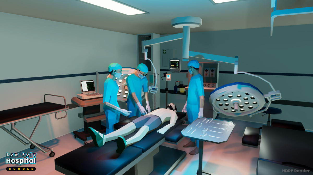 Ultimate Low Poly Hospital Bundle