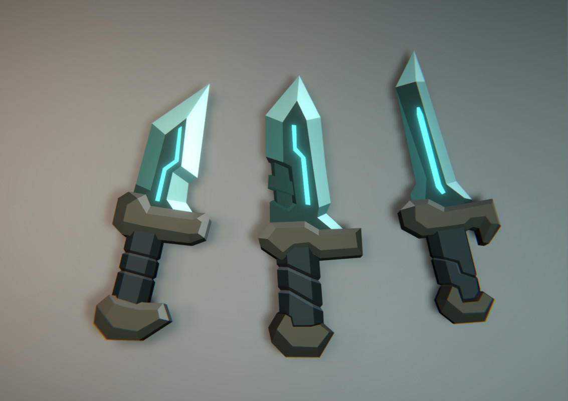 Knife Pack Vol. 2 – Neon Sci-Fi Blades