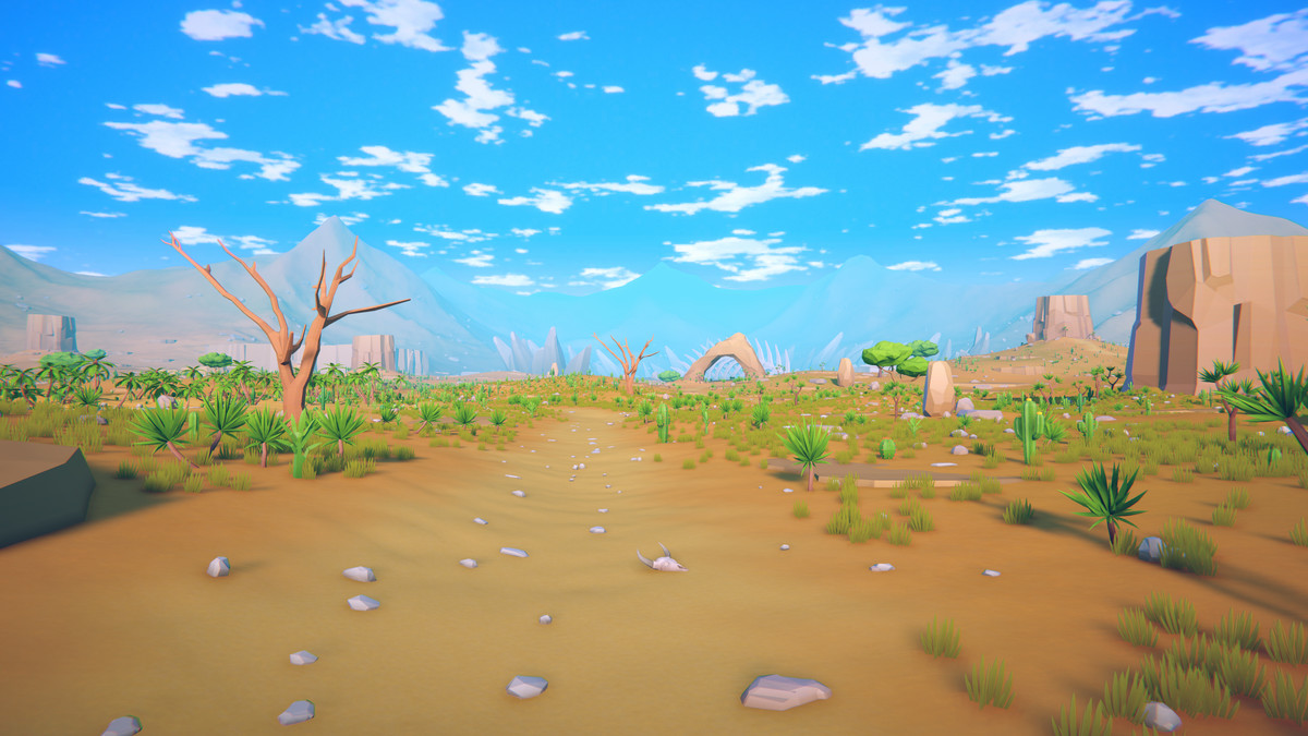 Stylized Fantasy Desert - Low Poly