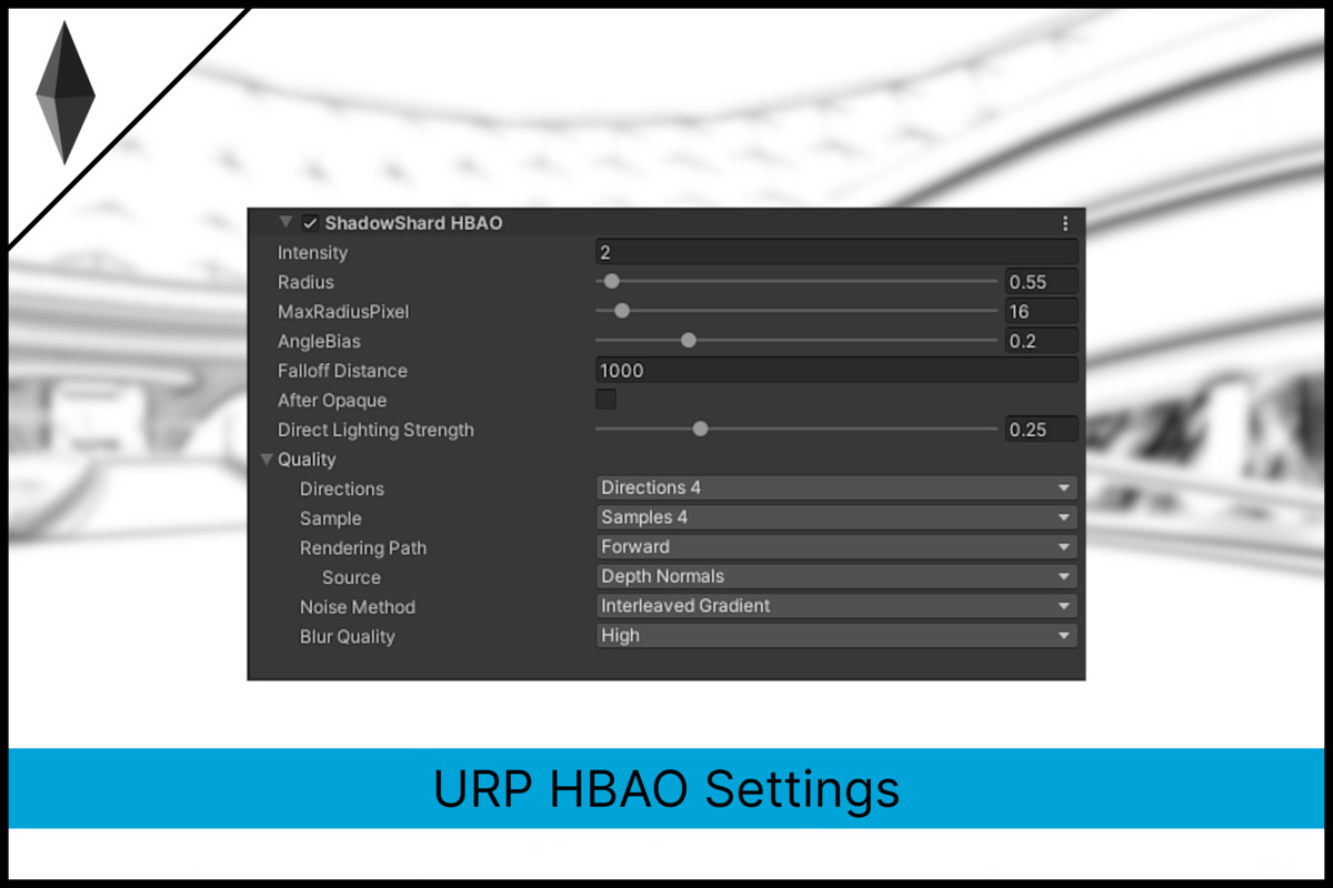 URP Horizon Based Ambient Occlusion