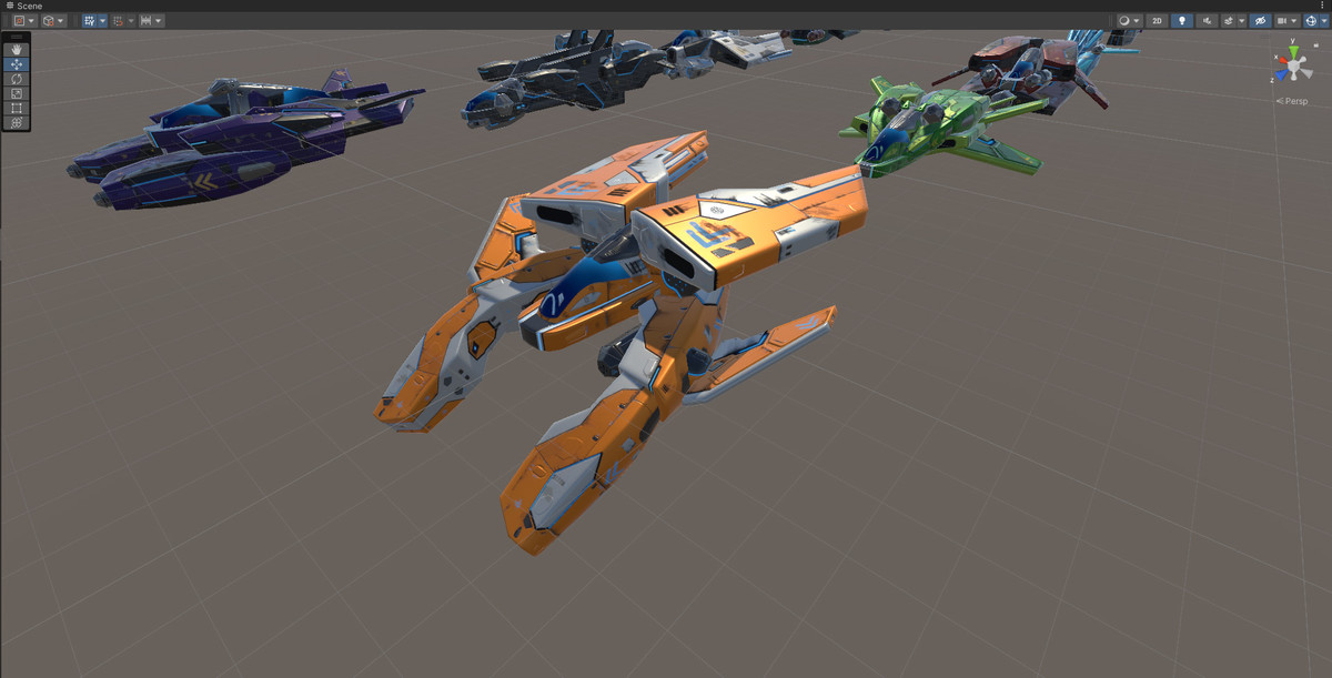 Sci-Fi Modular Spaceship Meteor Mantis