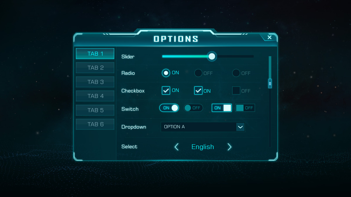 SCI-FI UI Pack Pro