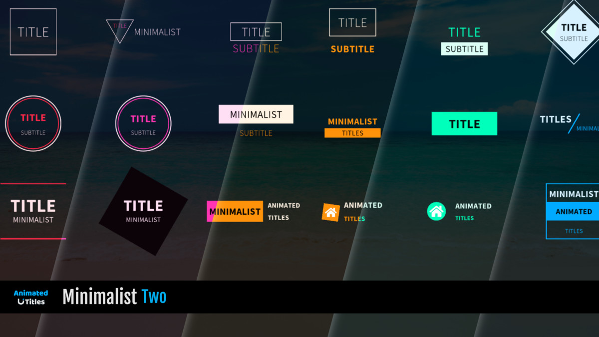Animated Titles - Minimalist Two