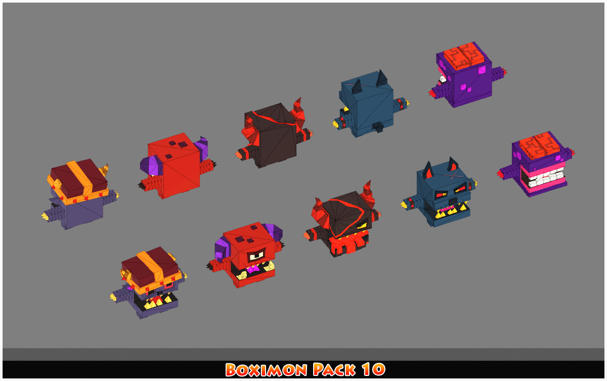 Boximon Pack 10 Mega Toon Series