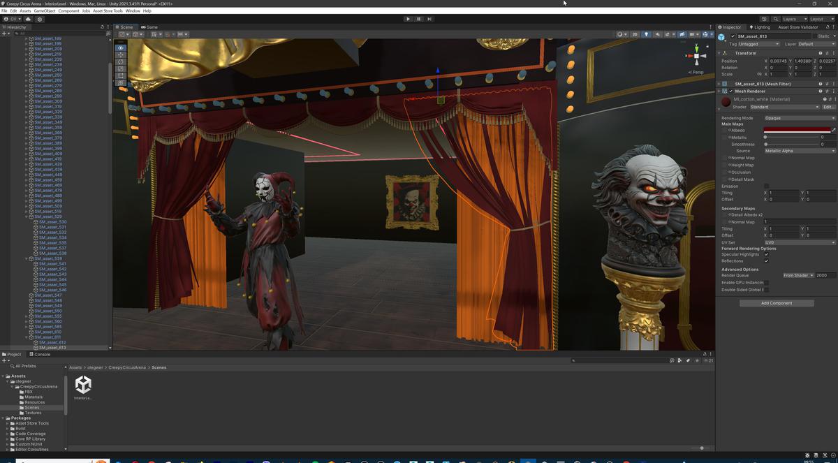 Creepy Circus Arena Modular Environment