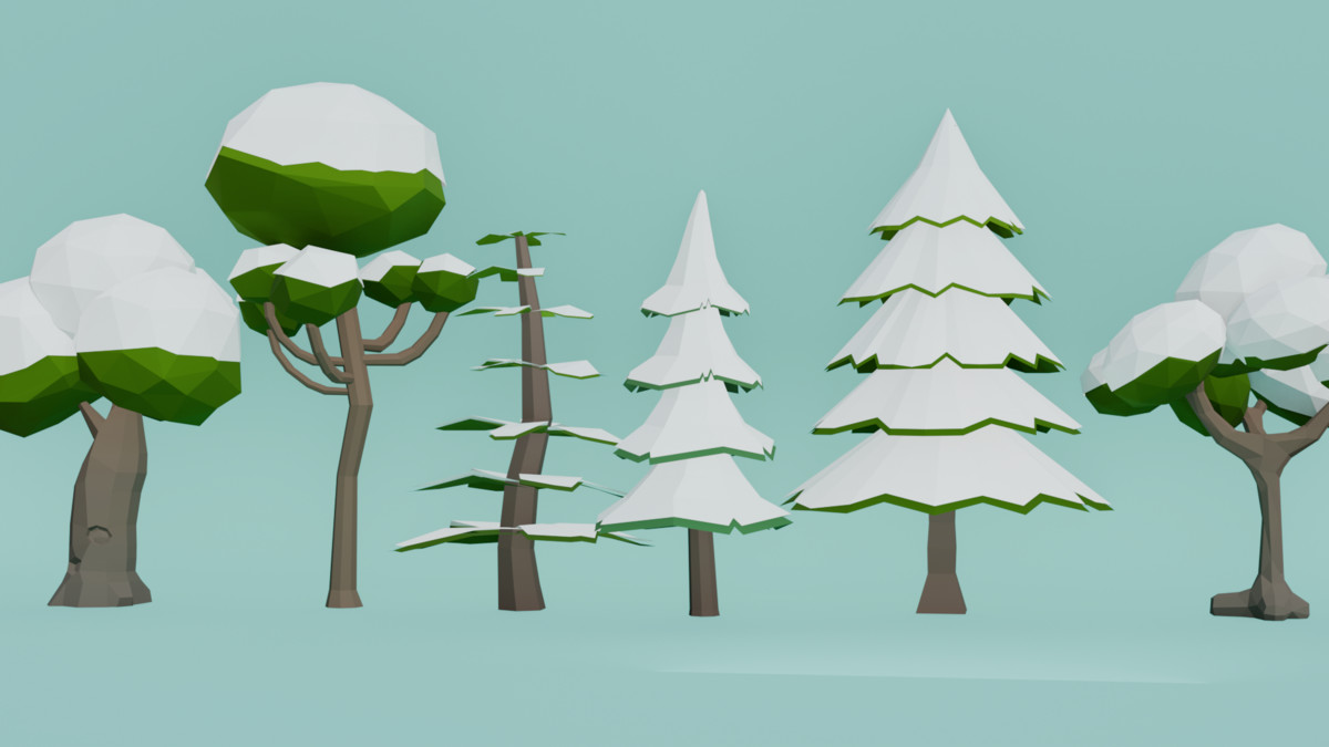 51+ Low Poly Trees