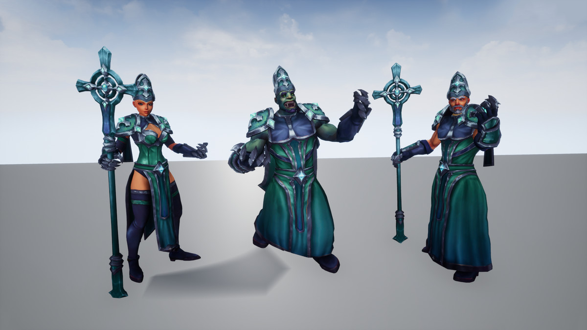Stylized Fantasy Cleric Outfit