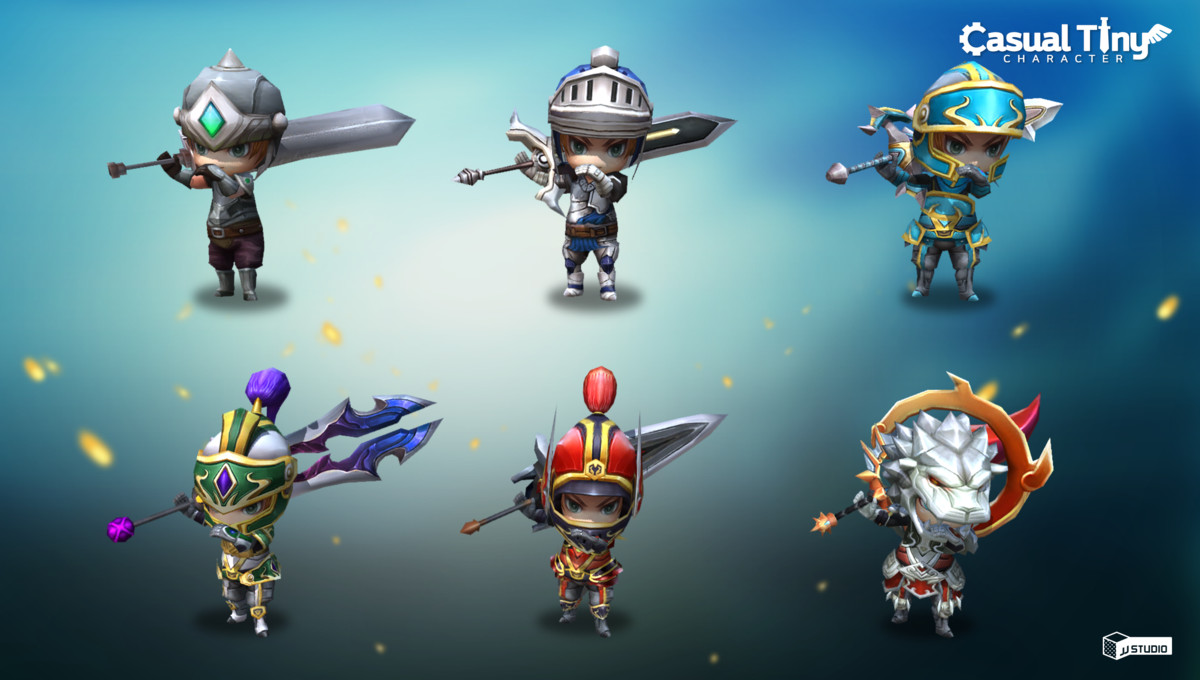 Casual Tiny Character - Knight Pack