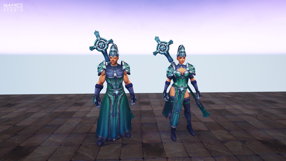 Stylized Fantasy Cleric Outfit