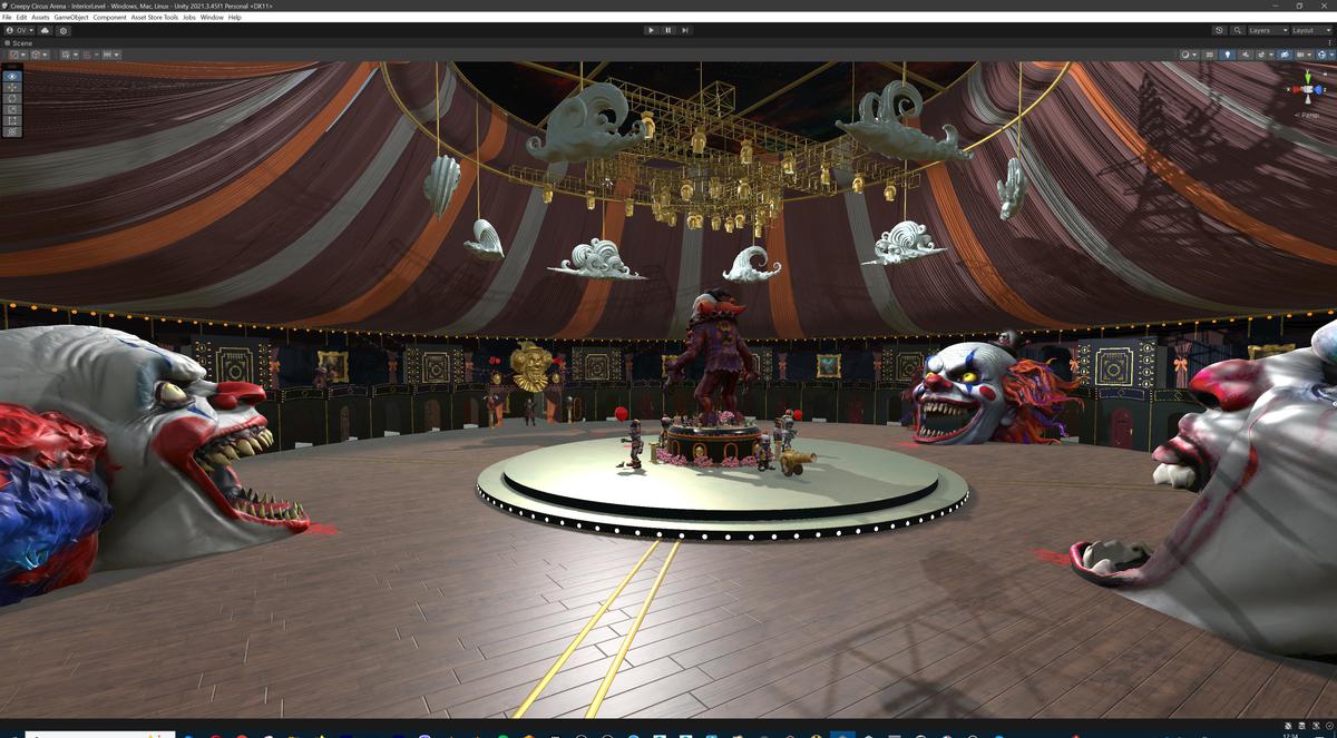 Creepy Circus Arena Modular Environment