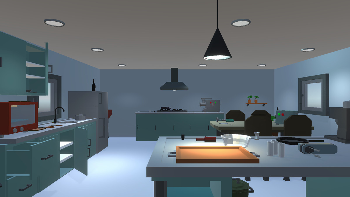 Low Poly Kitchen Assets Package