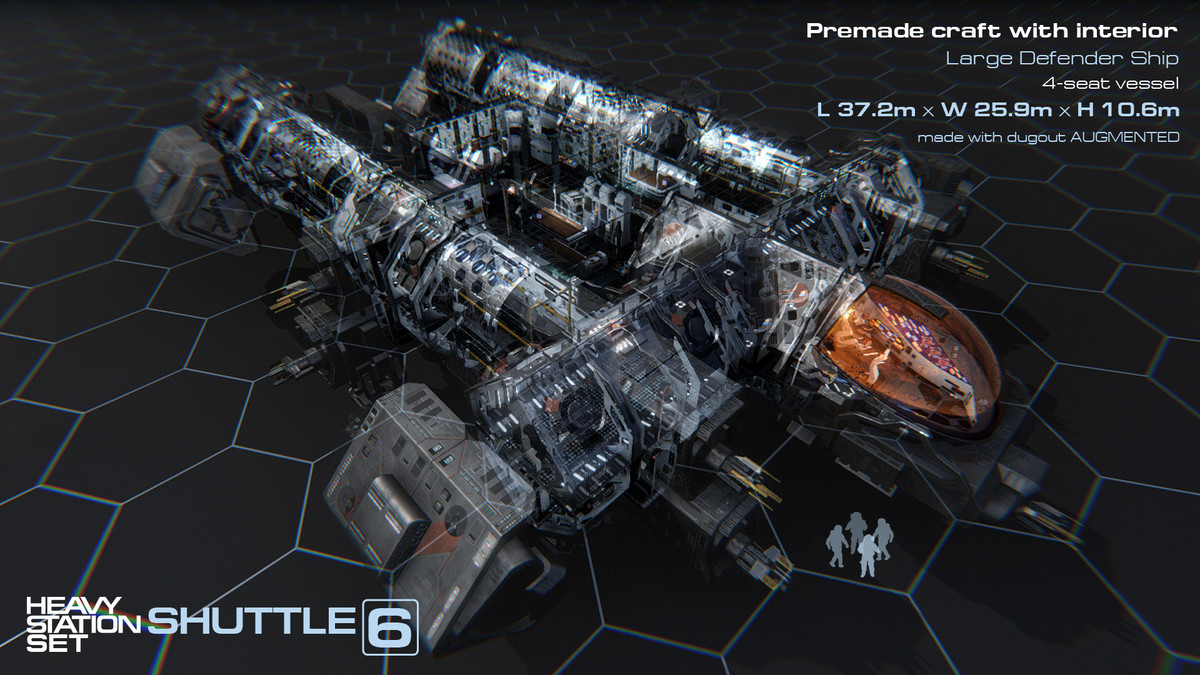 Sci-Fi Heavy Station Set SHUTTLE-6