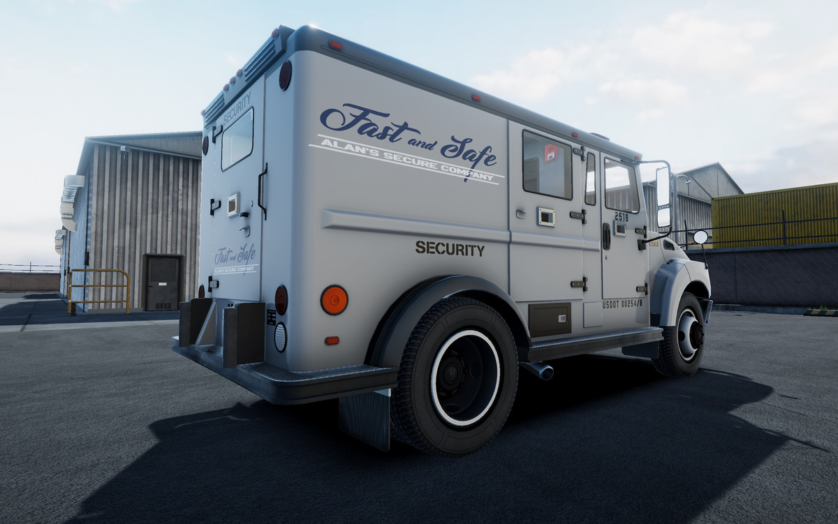 Armored security truck