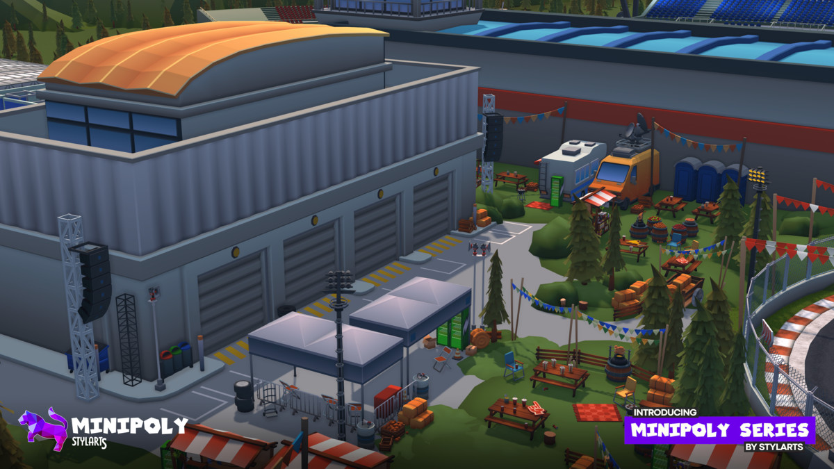 Minipoly Series - Race Track ( Stylized Lowpoly Environment )