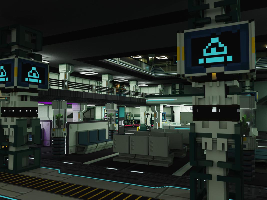 Voxel Mega-Building - 3D pixel art - monogon