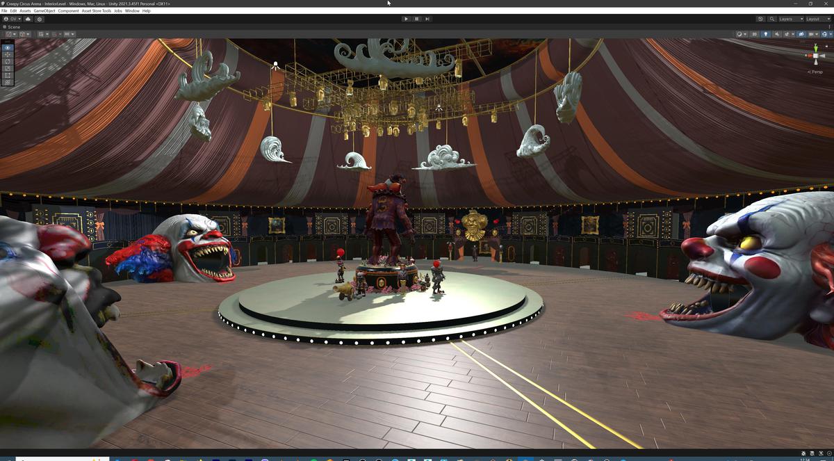 Creepy Circus Arena Modular Environment