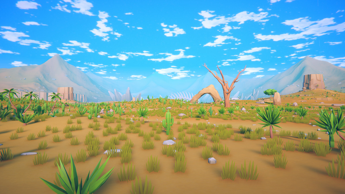 Stylized Fantasy Desert - Low Poly