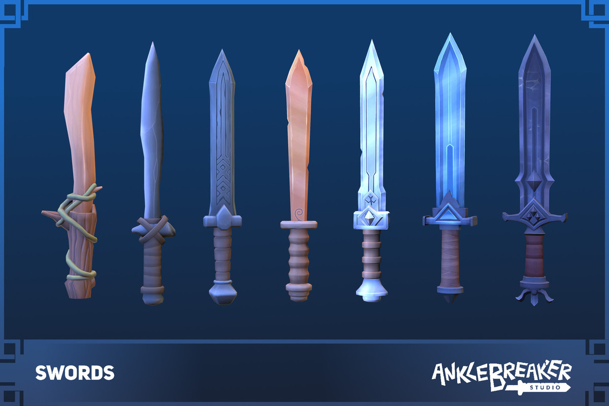 Stylized Melee Weapons & Shields | MEGAPACK#1