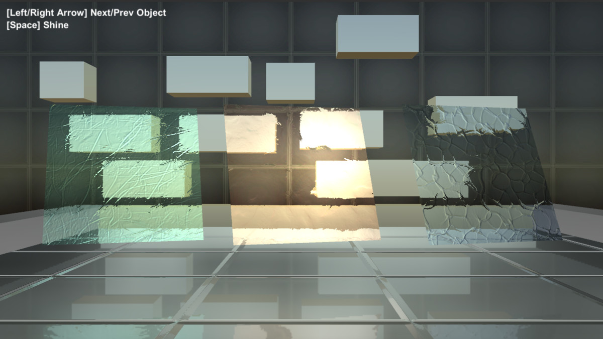 Glass and Crystals Shader