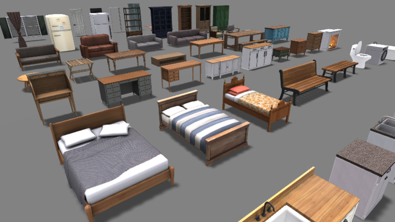 3D Props - House Interiors Set