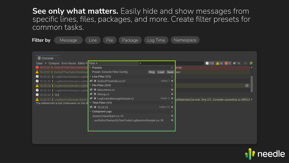 Needle Console - Seamless Integration for Developers