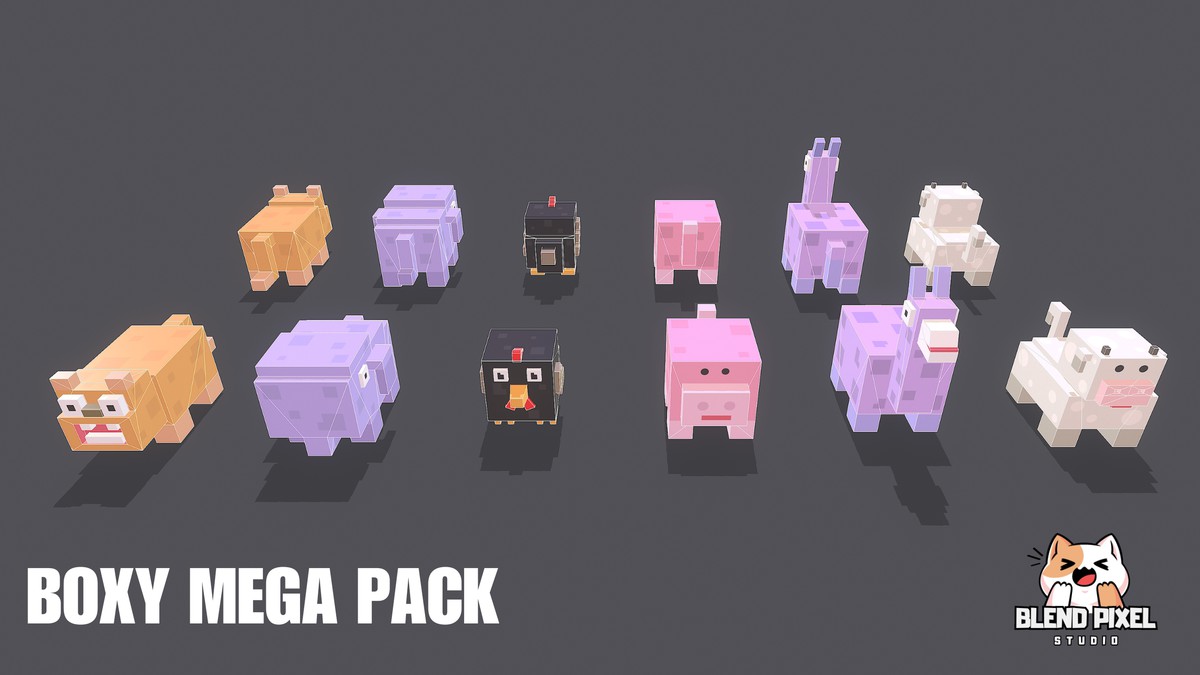 Cartoon Animal Mega Pack