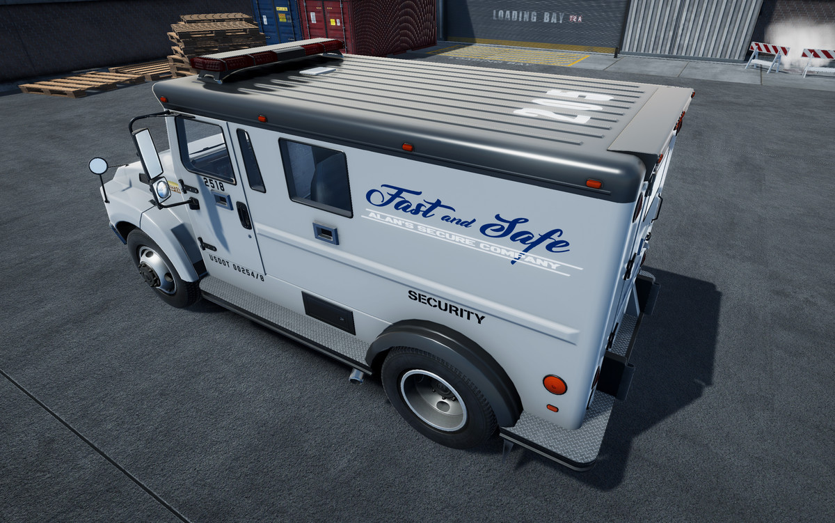 Armored security truck