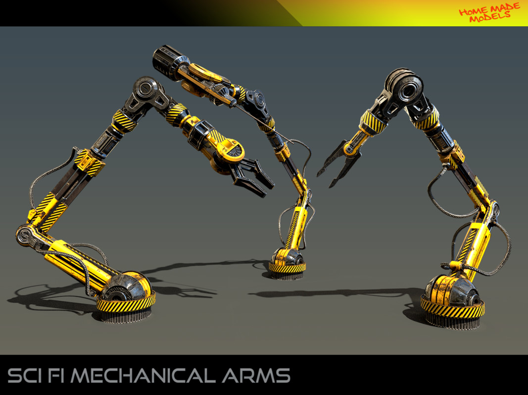 Sci-Fi Mechanical Arms (HDRP)