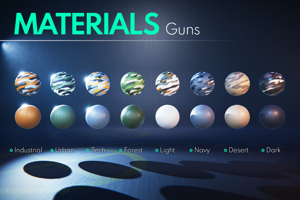 Low Poly Animated - Modern Guns Pack (URP)