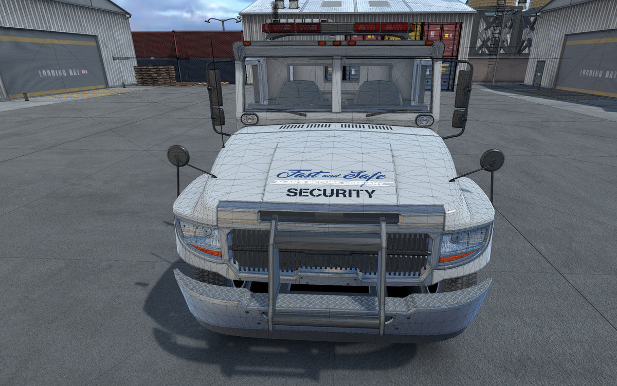 Armored security truck