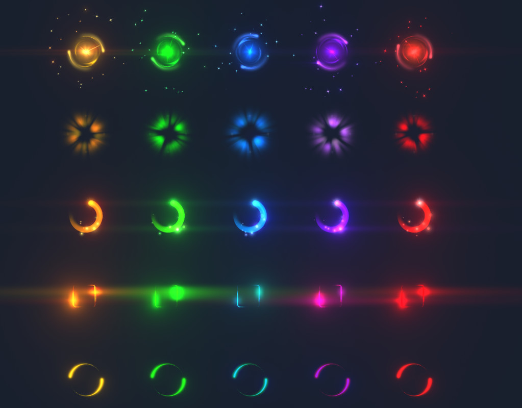 UI VFX Package Vol.1-Vol.4