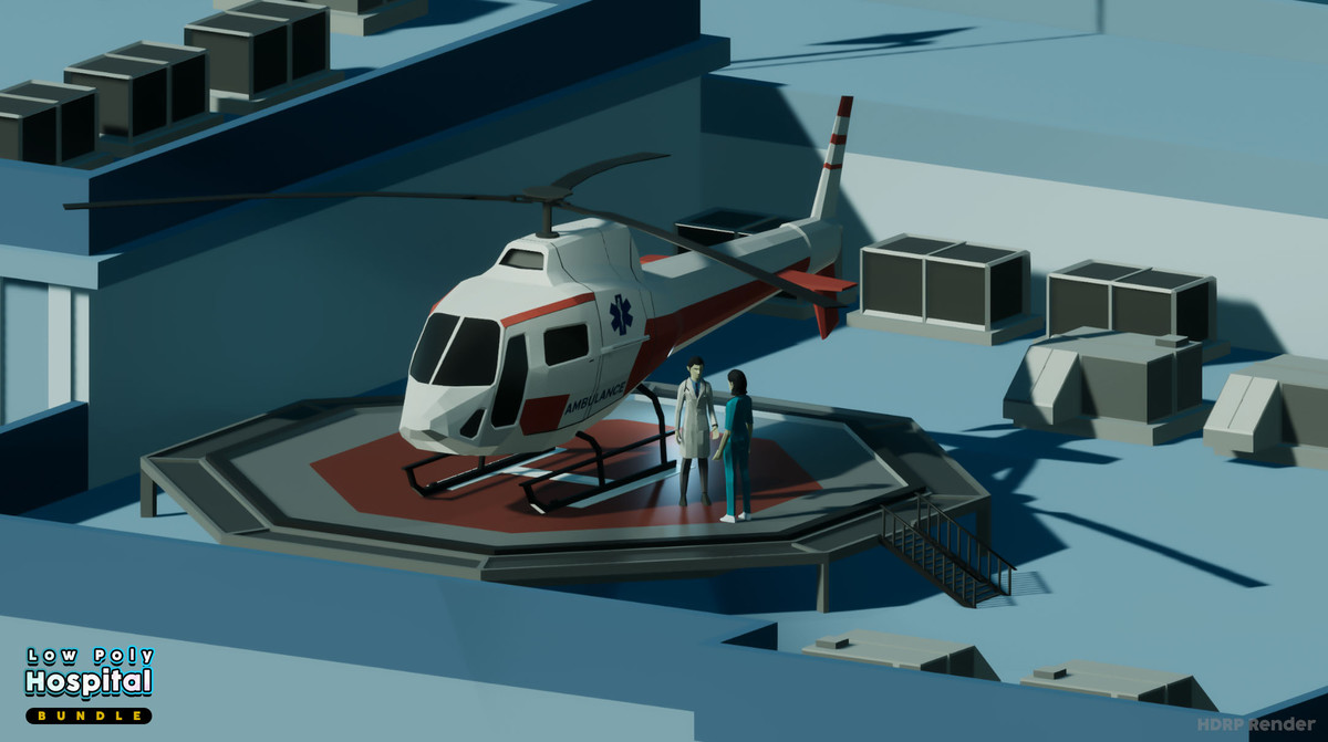 Ultimate Low Poly Hospital Bundle