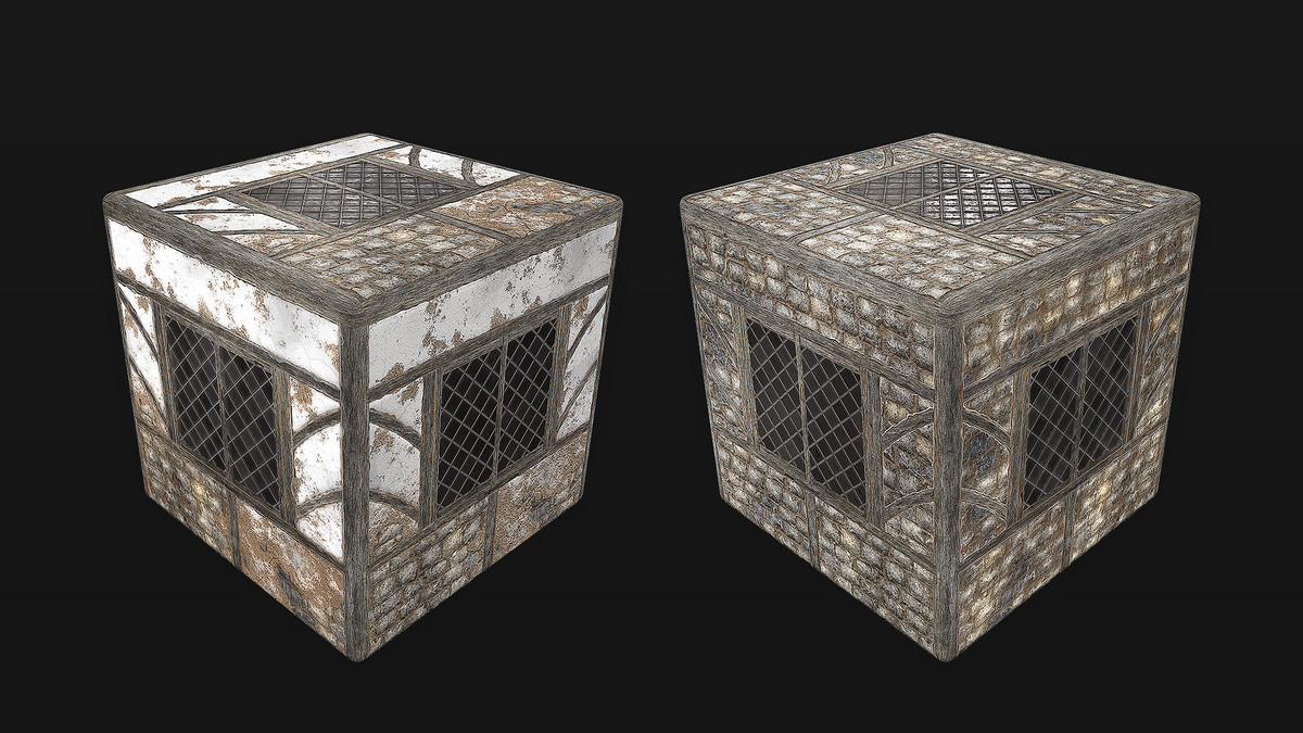 PBR Textures Medieval Wall