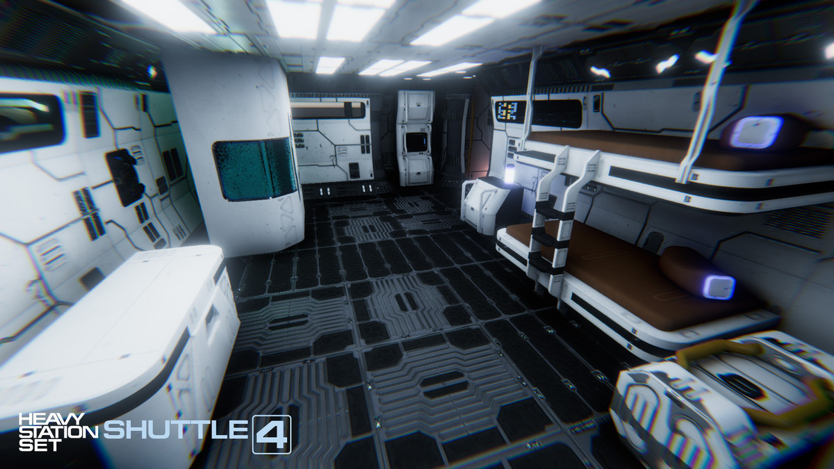 Sci-Fi Heavy Station Set SHUTTLE-4